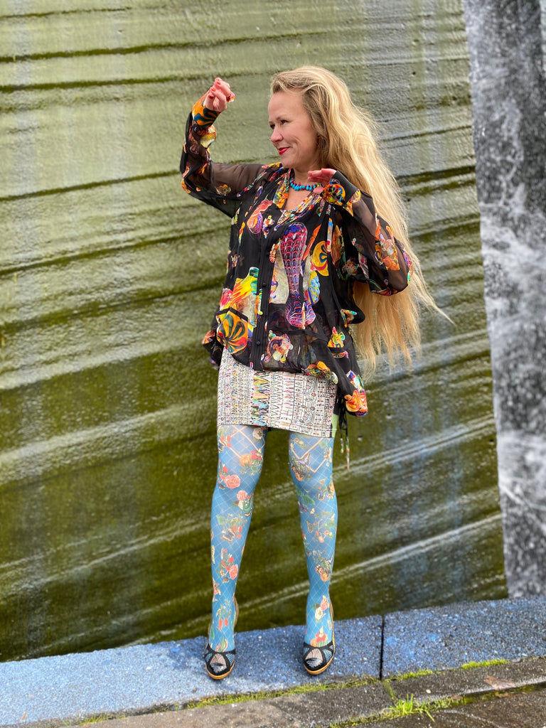 FRIDA Blouse - Playful Dreams – Kronkron IS